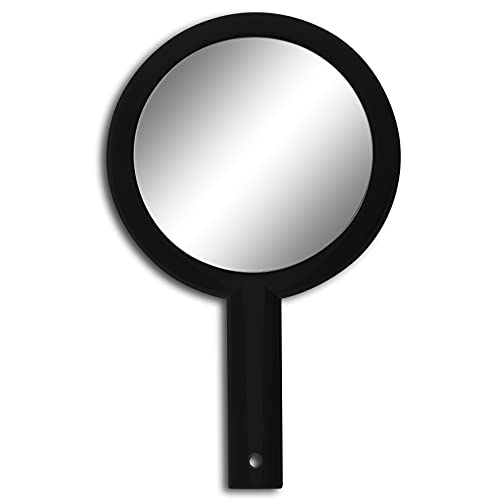 Cute & Small Hand Mirror, Round Double Sided Handheld Mirror with Hand ...